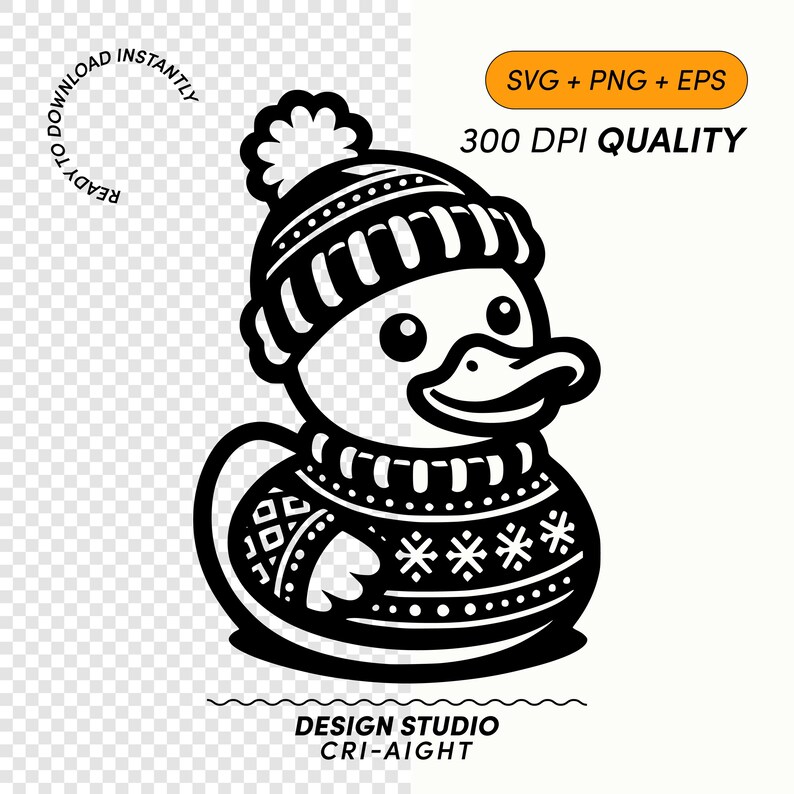 Christmas Rubber Duck SVG | Rubber Ducky Svg, Rubber Duck Png, Winter ...