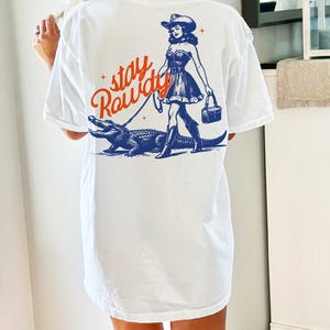 Stay Rowdy Svg Png, Retro Cowgirl Png, Alligator Svg, Western Cowgirl ...