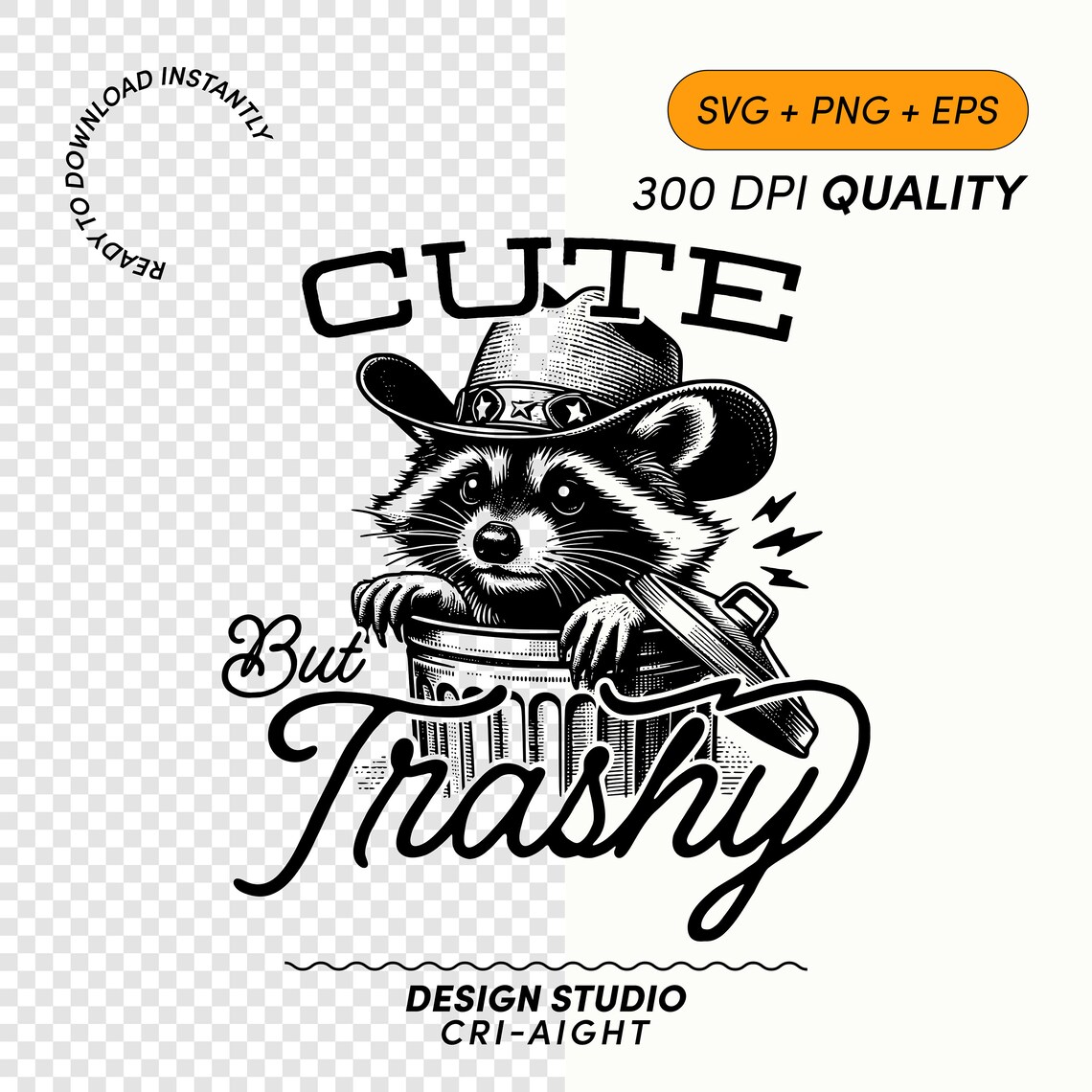 Raccoon SVG PNG Cowboy Raccoon Svg, Stay Trashy Svg, Raccoon Trash Can ...