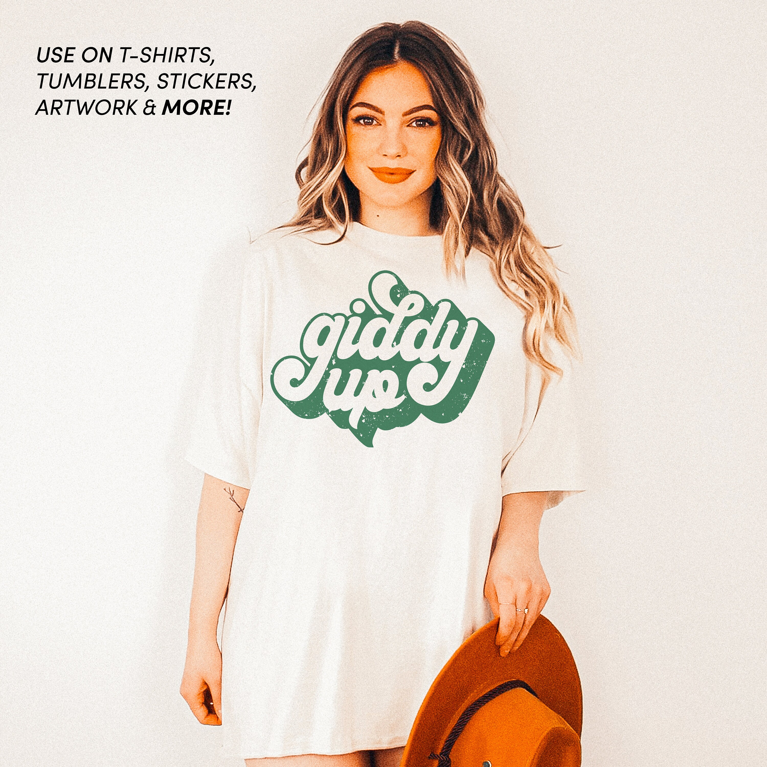 Giddy up SVG PNG | Retro Western Svg, 70s T-shirt Design, Western ...