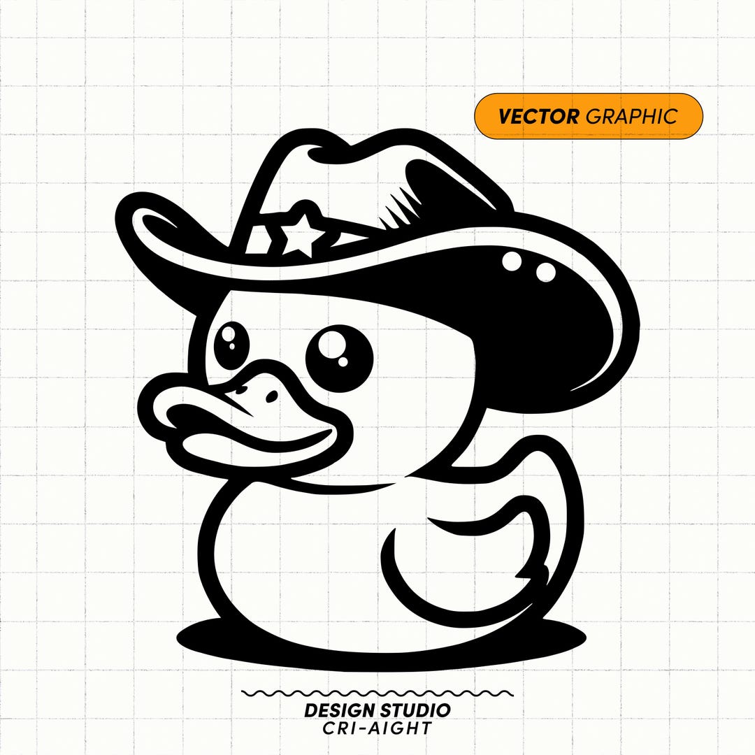 Duck SVG | Cowboy Duck PNG, Rubber Ducky Svg, Rubber Duck Svg, Rubber ...