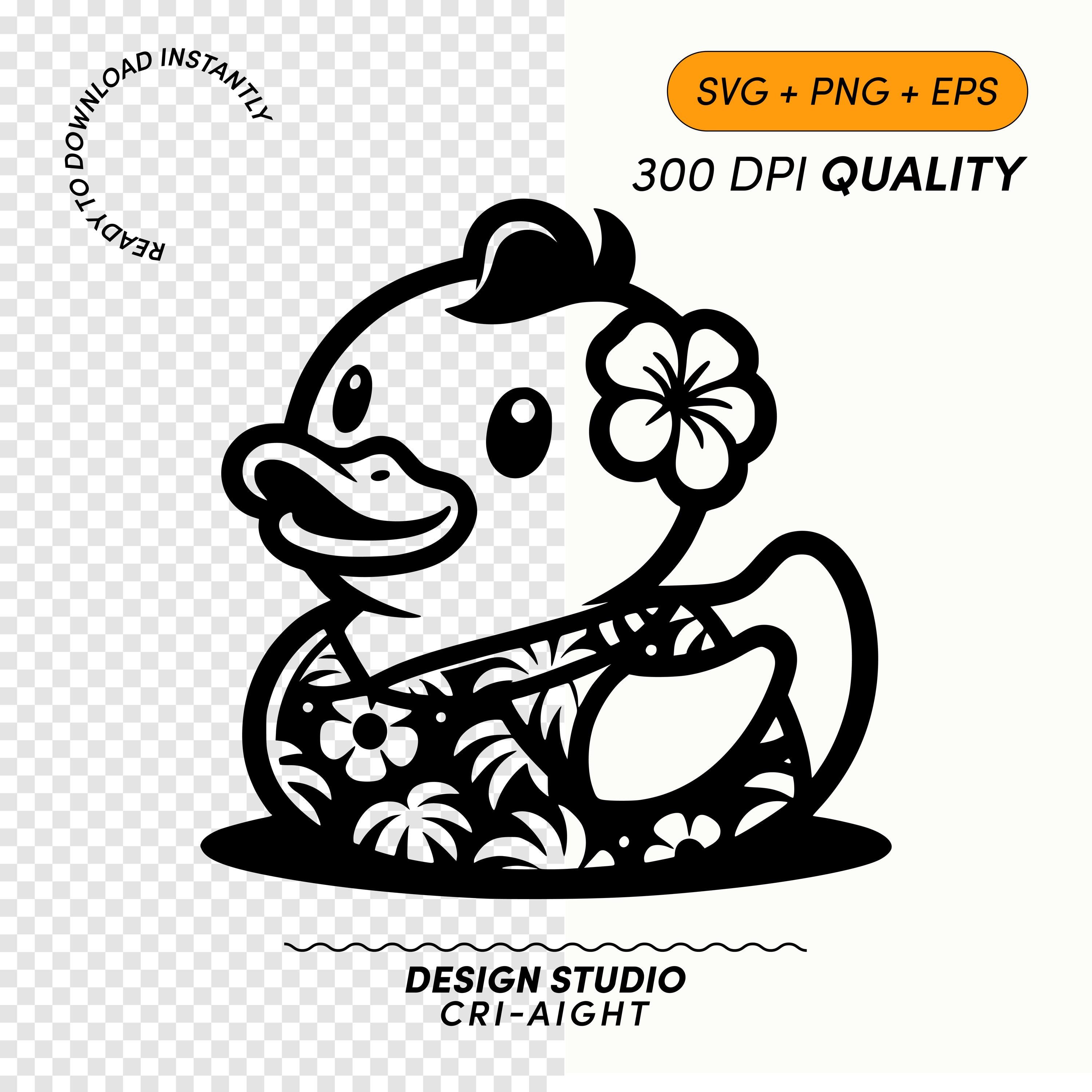 Hawaiian Rubber Duck SVG | Rubber Duck Png, Rubber Ducky Svg, Bath ...