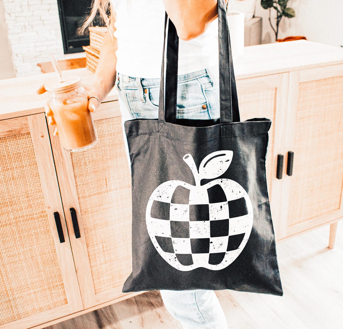 Checkered Teacher Apple SVG PNG Checkerboard Apple Svg, Teacher Life ...