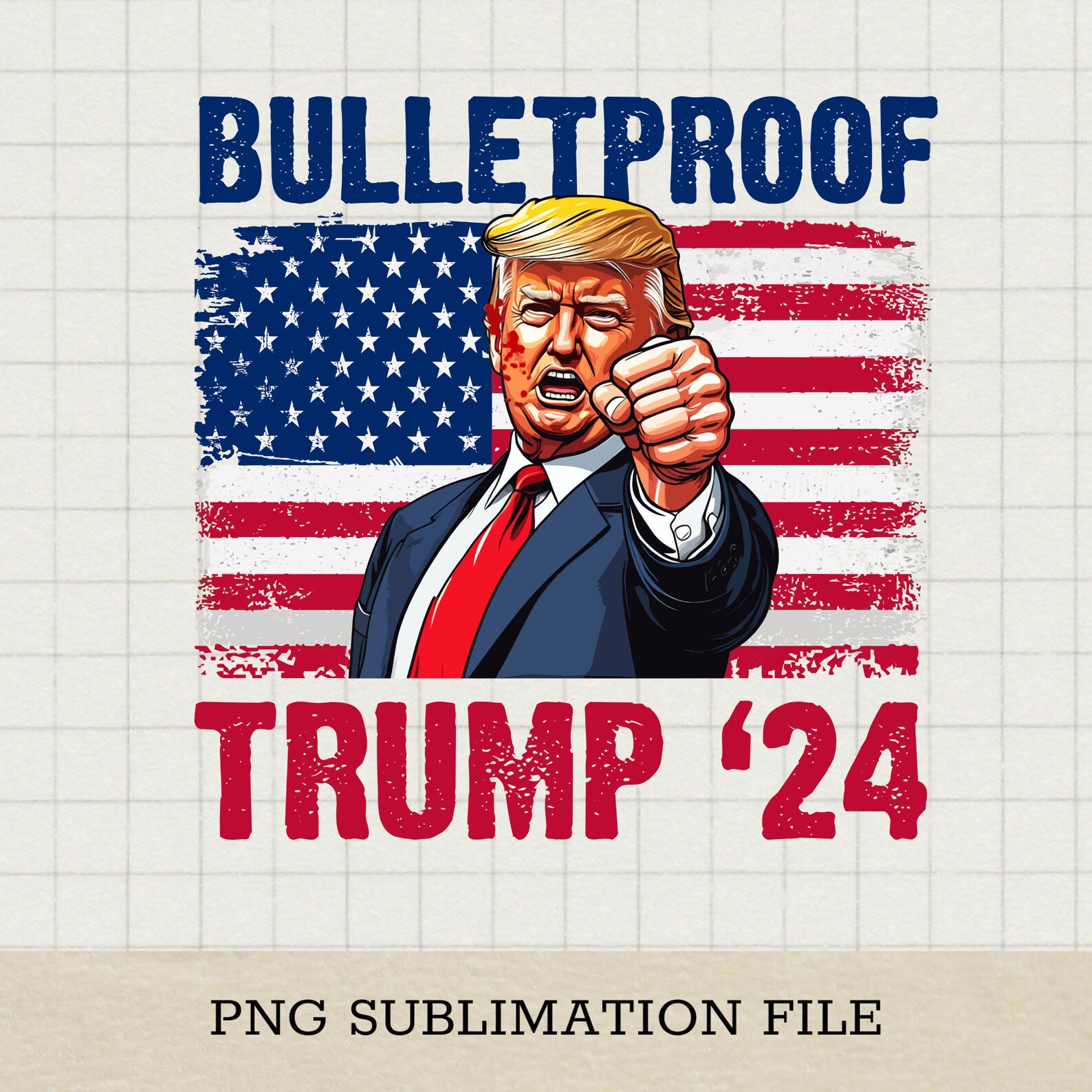 Bulletproof Trump PNG, Trump 2024 Png, Trump Shot Png, Trump Rally ...