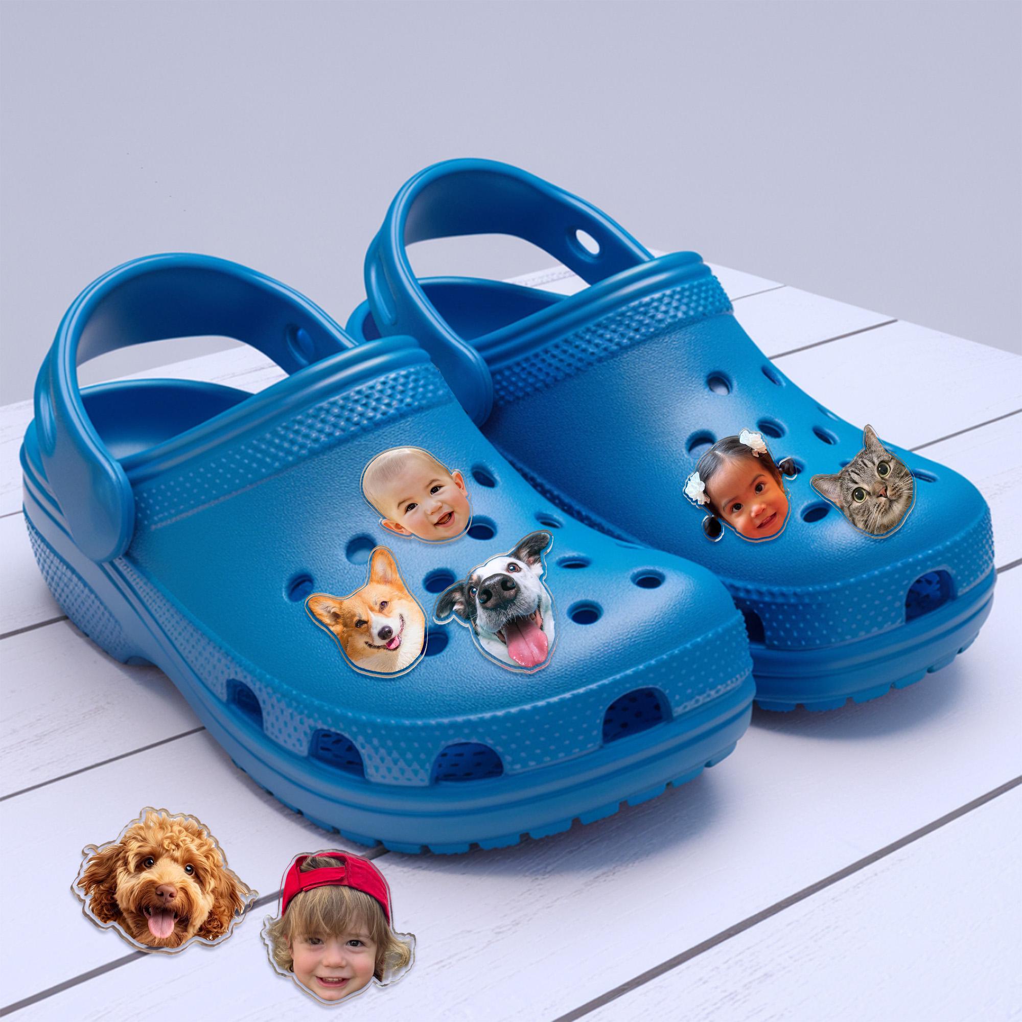 Personalized Photo Clog Charms: Custom Acrylic Shoe Pins - Etsy