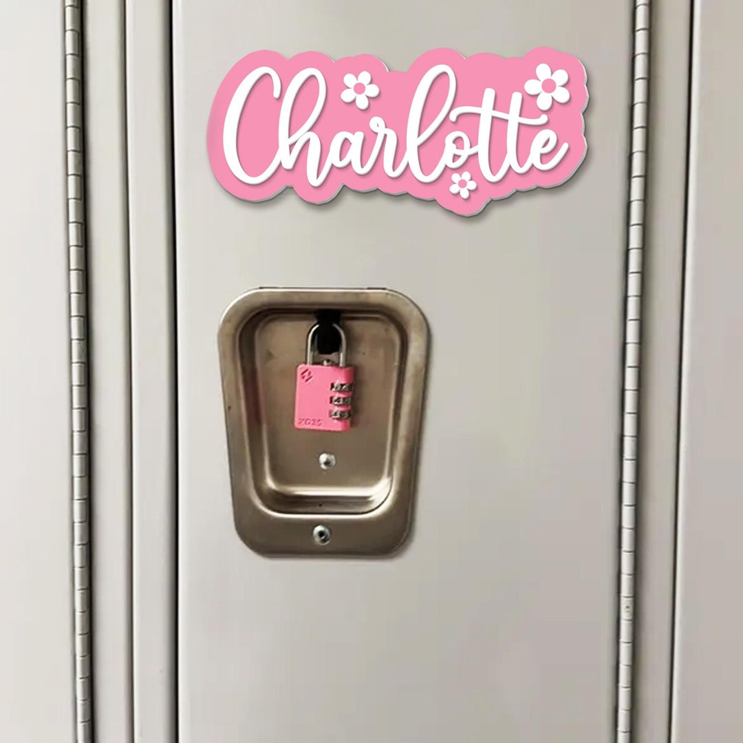 Personalized Name Magnets, Daisy Kids Name Locker Magnet, Kids Name ...
