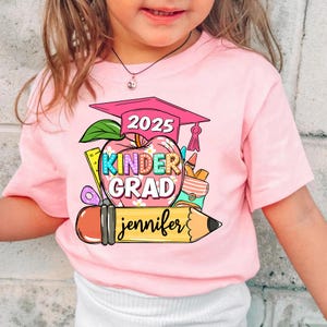 Personalized Kindergarten Graduation Shirt, Graduation Kids Gift, Class ...