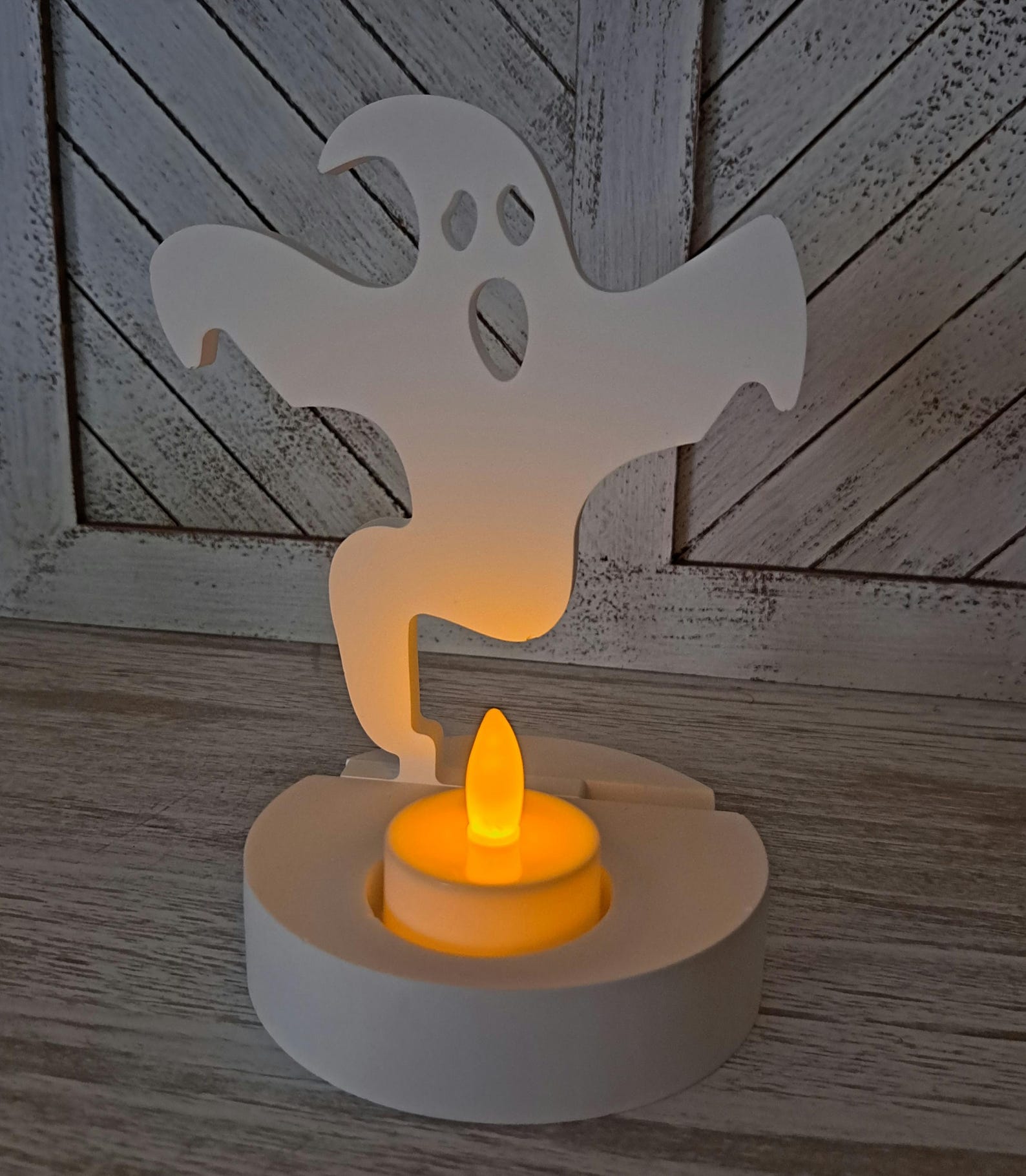 Tea Light Holder- Ghost Tea Light- Blank Tea Light-halloween Decor ...