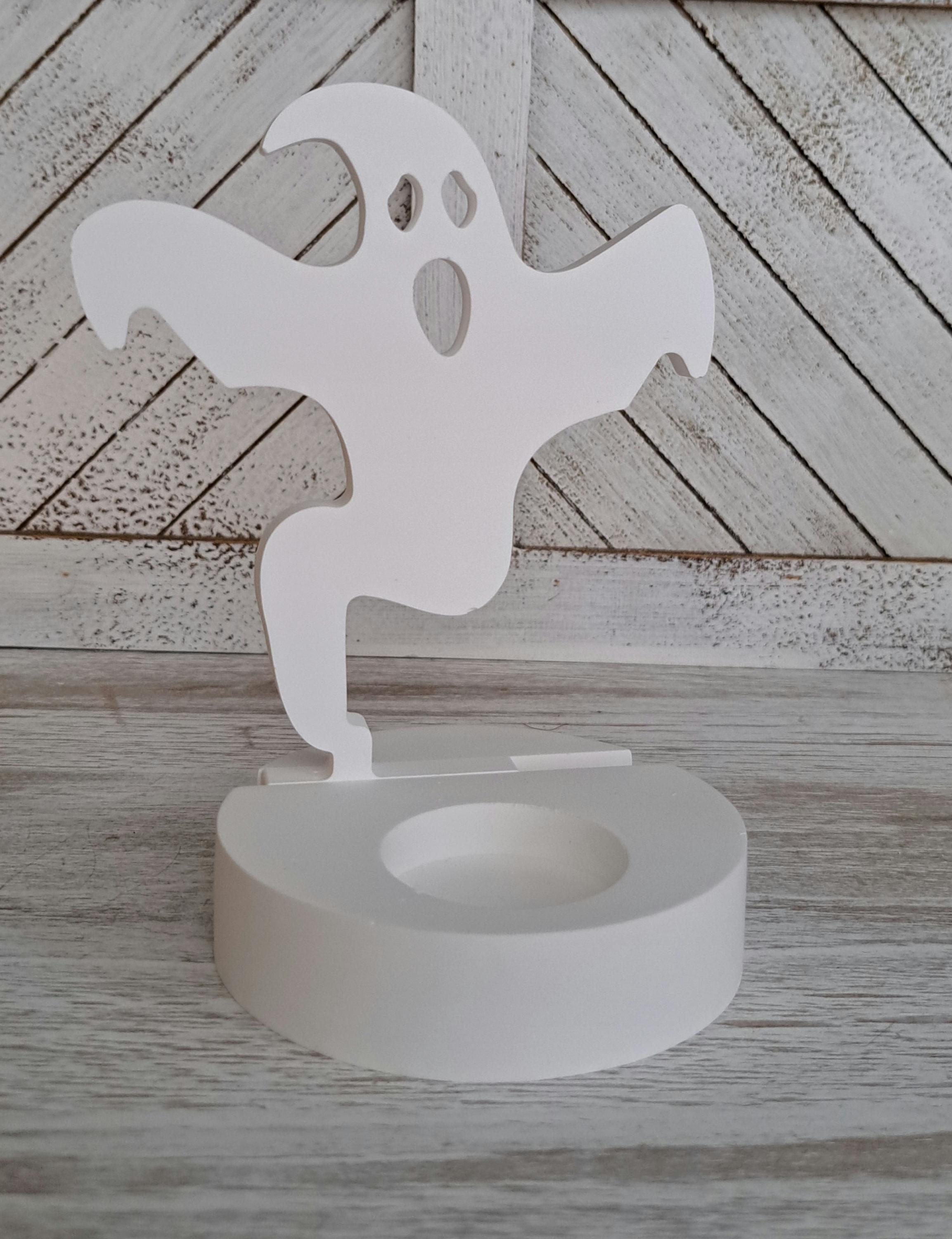 Tea Light Holder- Ghost Tea Light- Blank Tea Light-halloween Decor ...
