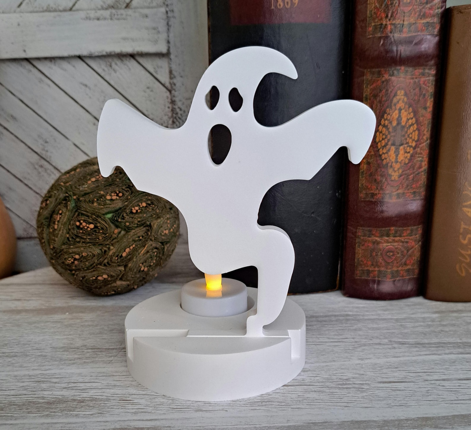 Tea Light Holder- Ghost Tea Light- Blank Tea Light-halloween Decor ...