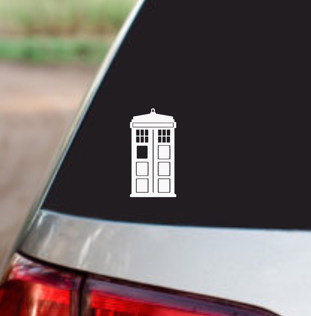 Doctor Who Tardis Permanent Decal - Etsy