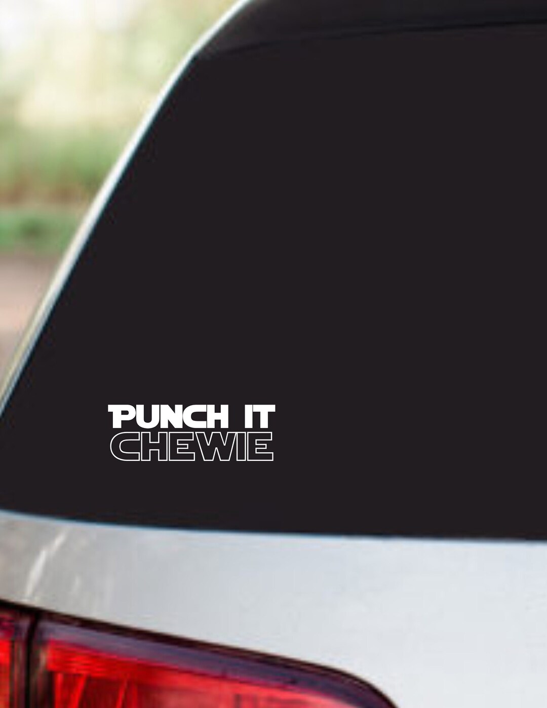 Star Wars - Punch It Chewie - Permanent Decal - Etsy