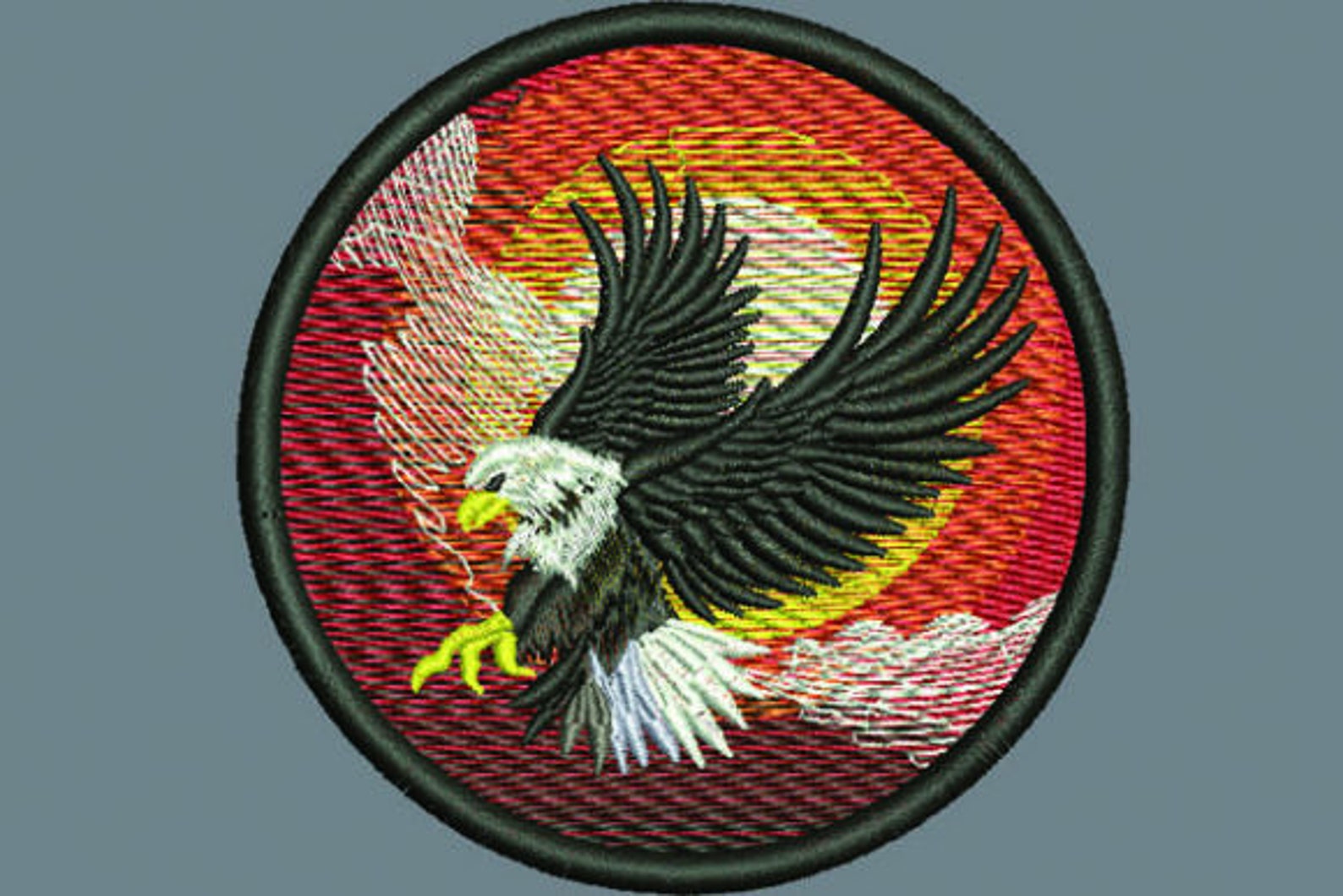 Eagle Embroidery Design, Flying Eagle Embroidery Files, Bird Eagle ...