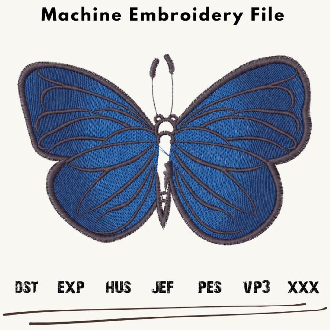 Butterfly Embroidery Design: Elegant Gradation (digital Download) - Etsy