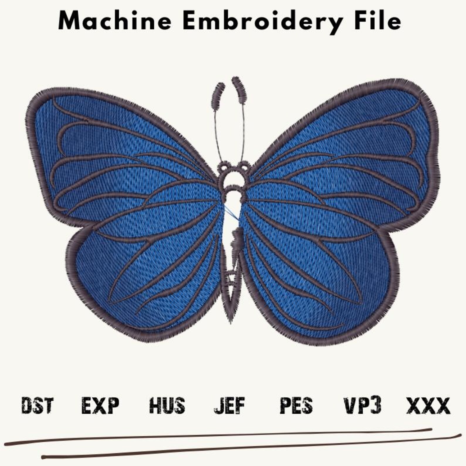 Butterfly Embroidery Design: Elegant Gradation (digital Download) - Etsy
