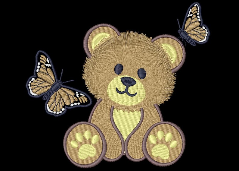 Bear Embroidery Design, Little Bear Embroidery Files, Teddy Bear ...