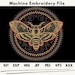Moth Mandala Embroidery Design, Moth Mandala Embroidery Files, Moth ...