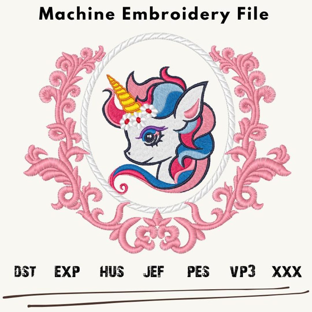 Unicorn Embroidery Design, Little Unicorn Embroidery Files, Love ...