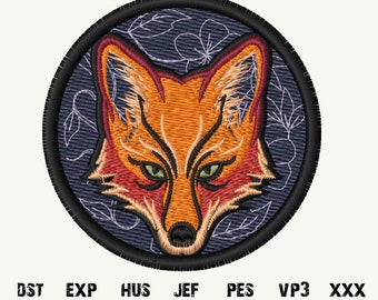 Machine Embroidery Design Fox Head - Etsy