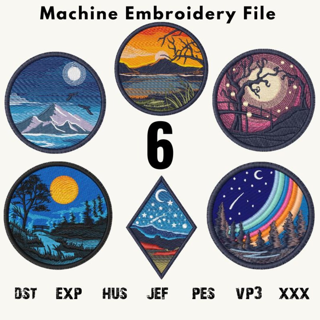 Nature Embroidery Design Bundle, Embroidery Machine Bundle Files ...