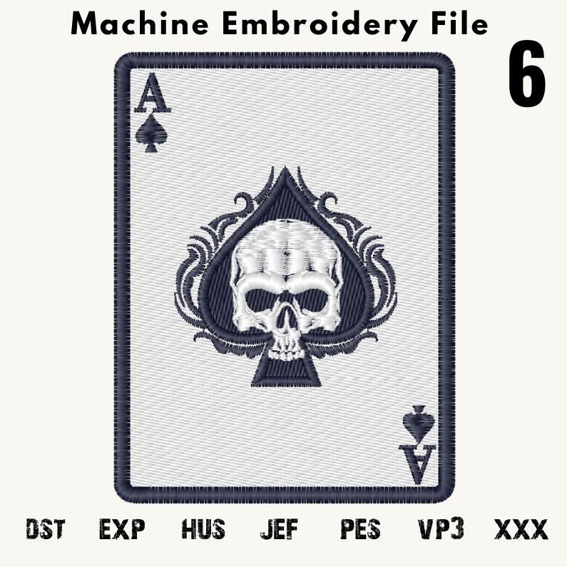 Skull Embroidery Design Bundle, Embroidery Machine Bundle Files, Skull Embroidery Pattern, Skull ...