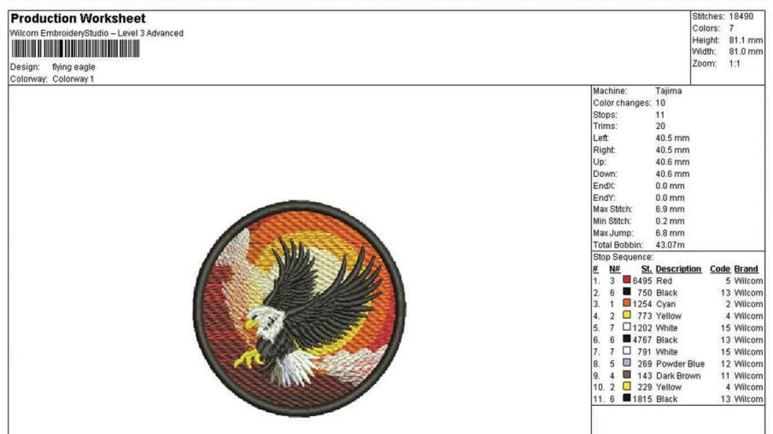 Eagle Embroidery Design, Flying Eagle Embroidery Files, Bird Eagle ...