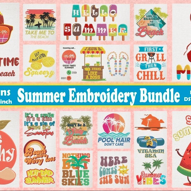 Summer Embroidery - Etsy