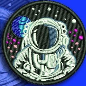 NASA Astronaut Machine Embroidery Design - Space NASA Moon Embroidery ...