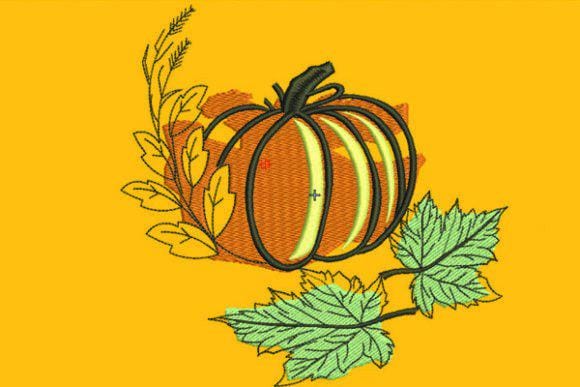 Halloween Pumpkin Machine Embroidery Design (instant Download) - Etsy