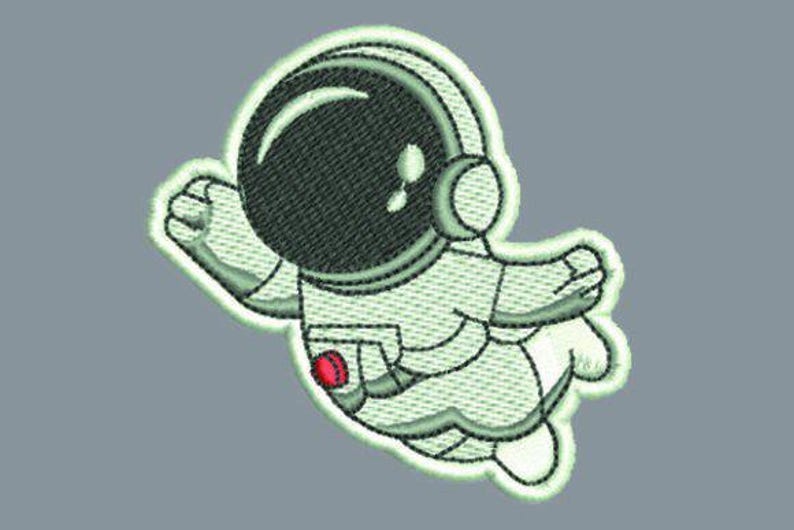 Astronaut Machine Embroidery Design Astronaut NASA Embroidery Files ...