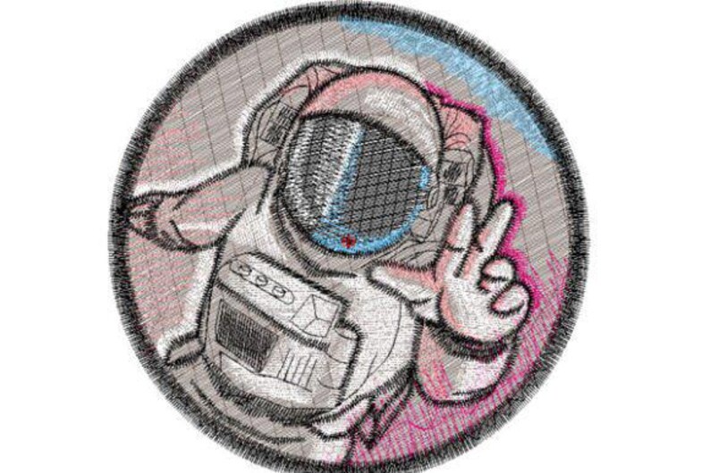 Astronaut Machine Embroidery Design Astronaut NASA Embroidery Files ...