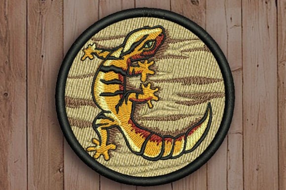 Gecko Embroidery Design, Gecko Desert Embroidery Files, Gecko Reptile ...