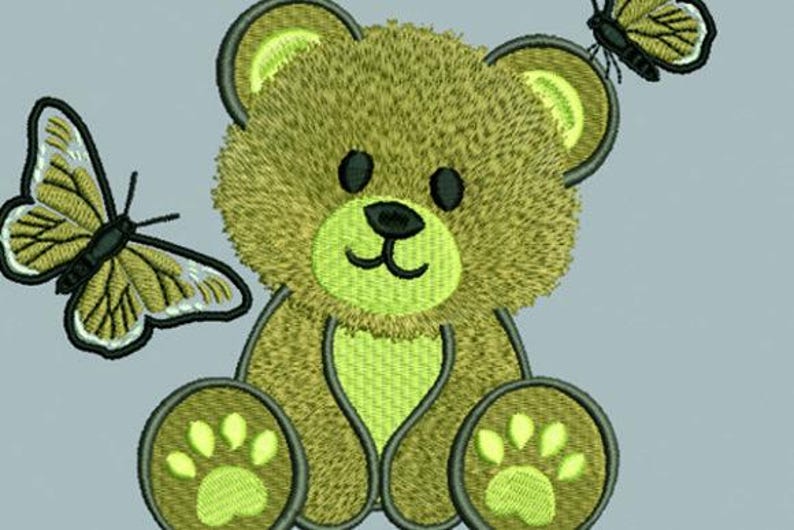 Bear Embroidery Design, Little Bear Embroidery Files, Teddy Bear ...