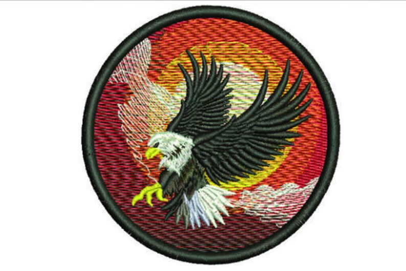 Eagle Embroidery Design, Flying Eagle Embroidery Files, Bird Eagle ...