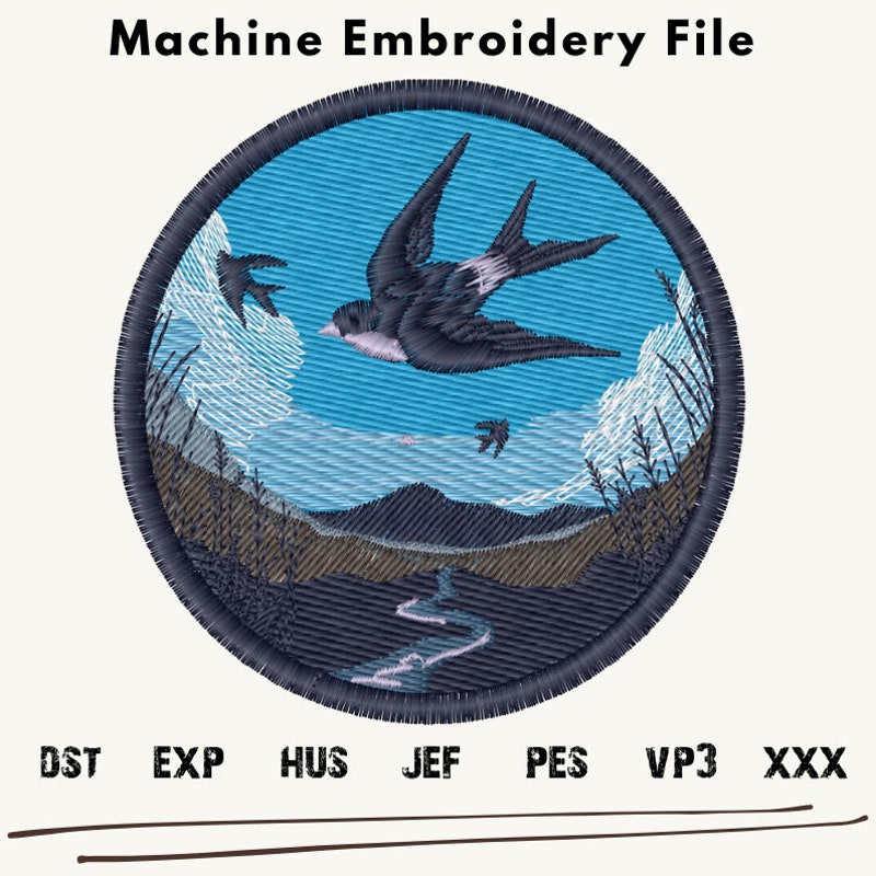 Swallow Applique - Etsy