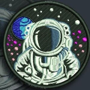 NASA Astronaut Machine Embroidery Design - Space NASA Moon Embroidery ...