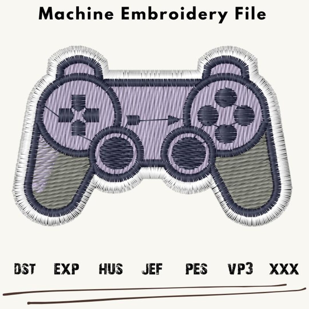 Game Controller Embroidery Design: Machine Embroidery Pattern (digital ...