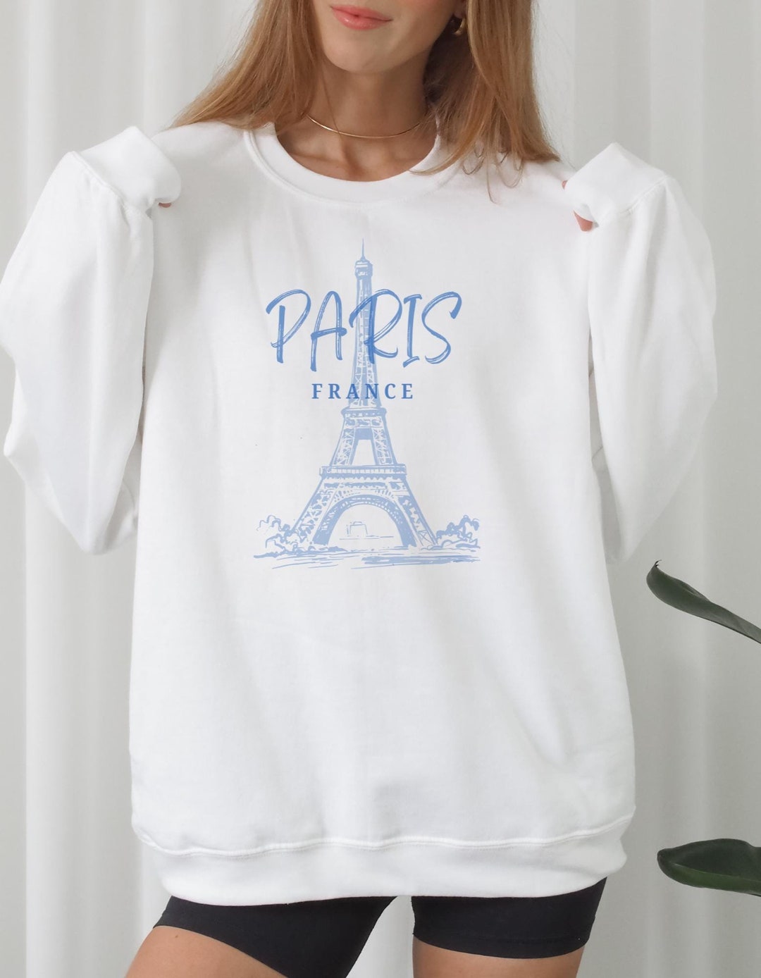 Paris France Sweatshirt Travel to France Shirt Eiffel Tower Crewneck ...