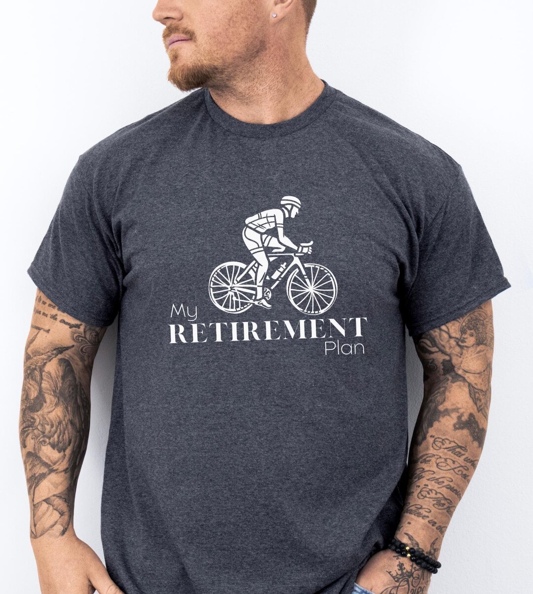 Retirement Plan T-shirt Cyclist Retirement Plan Shirt Graphic Tee Gift ...