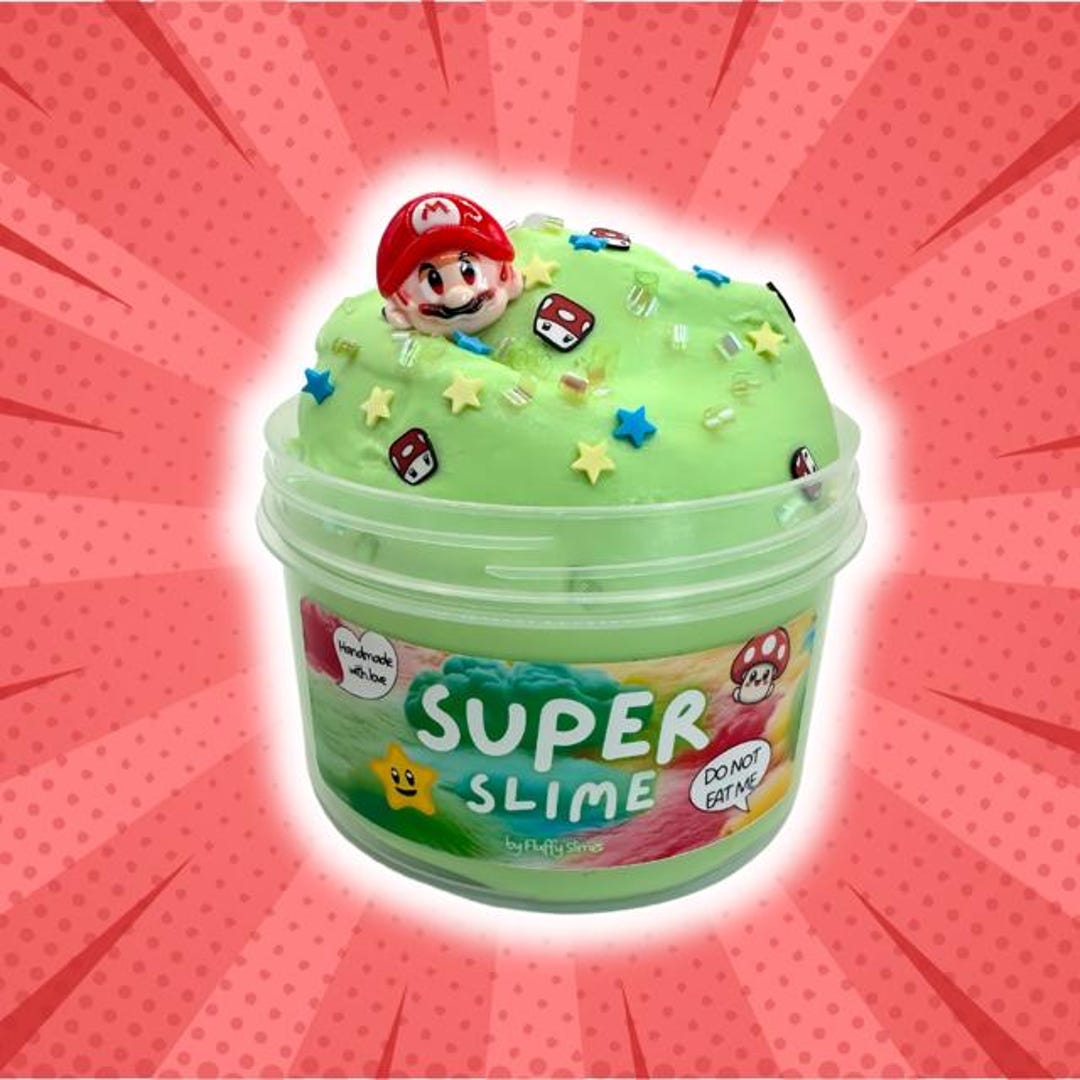 Super Mario Slime Cloud Cream Slime Fluffy - Etsy