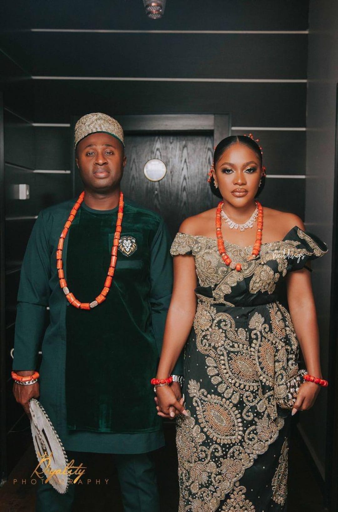 Nigerian, African Bride and Groom Wedding Dresses/couples Matching ...