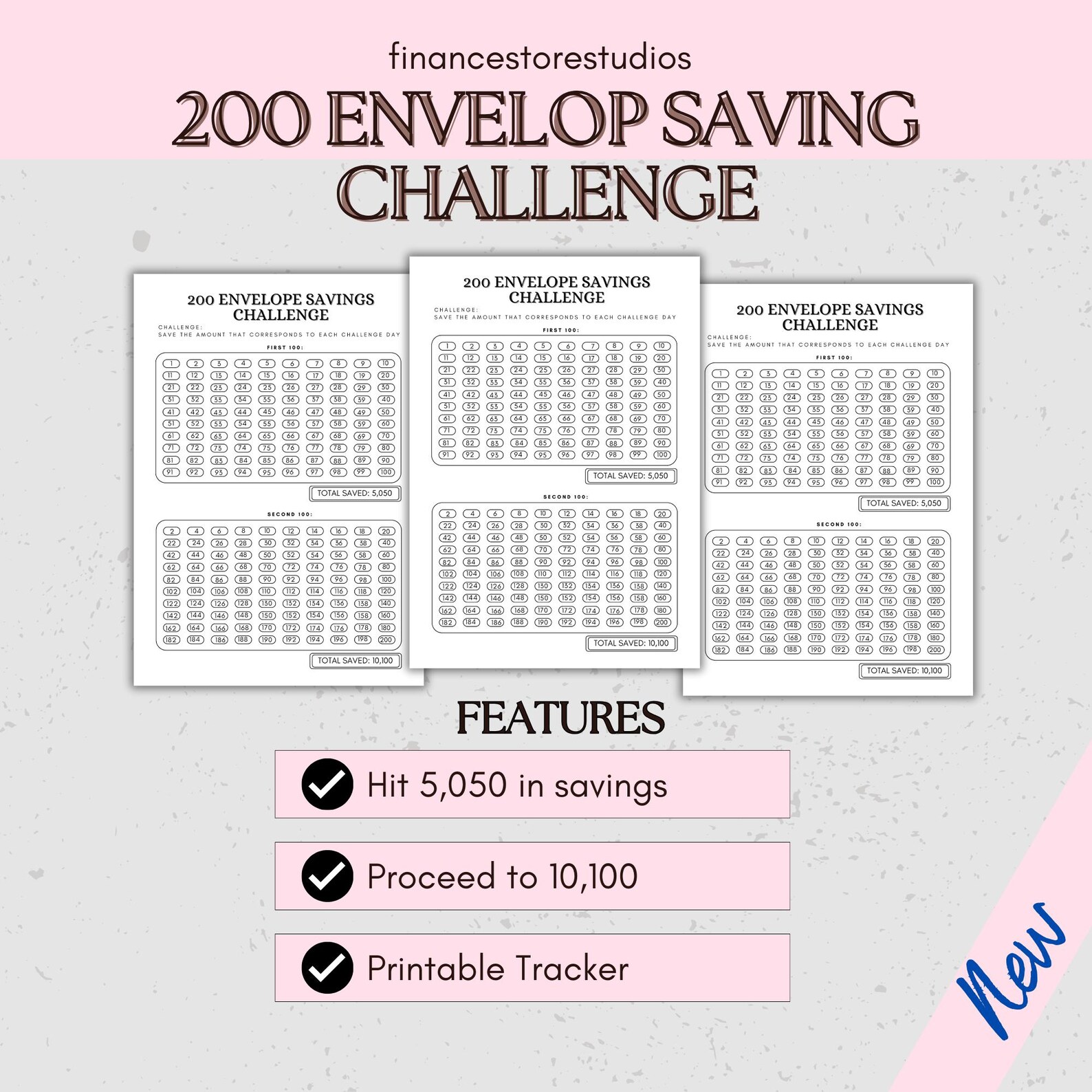 200 Envelope Savings Challenge, 100 Envelopes Saving Challenge, A6 Cash ...