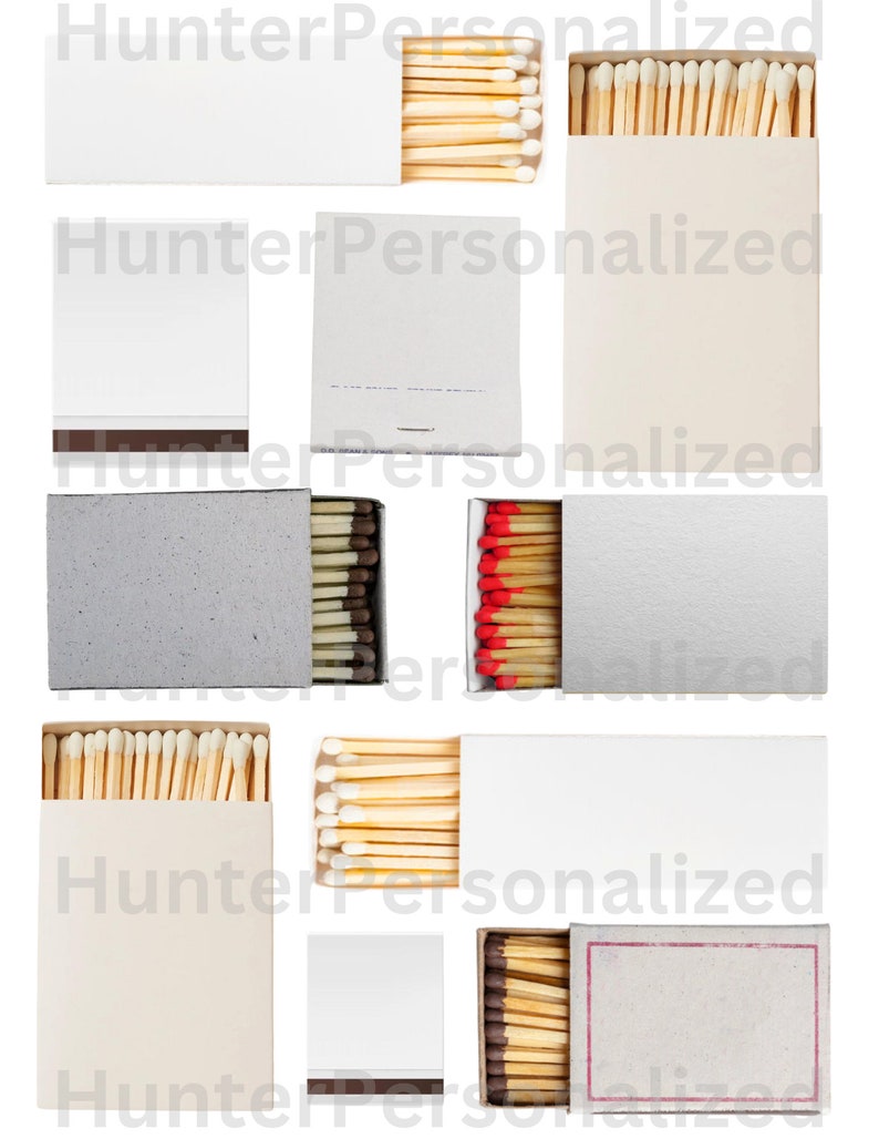 Custom Matchbox Digital Print Files - Etsy