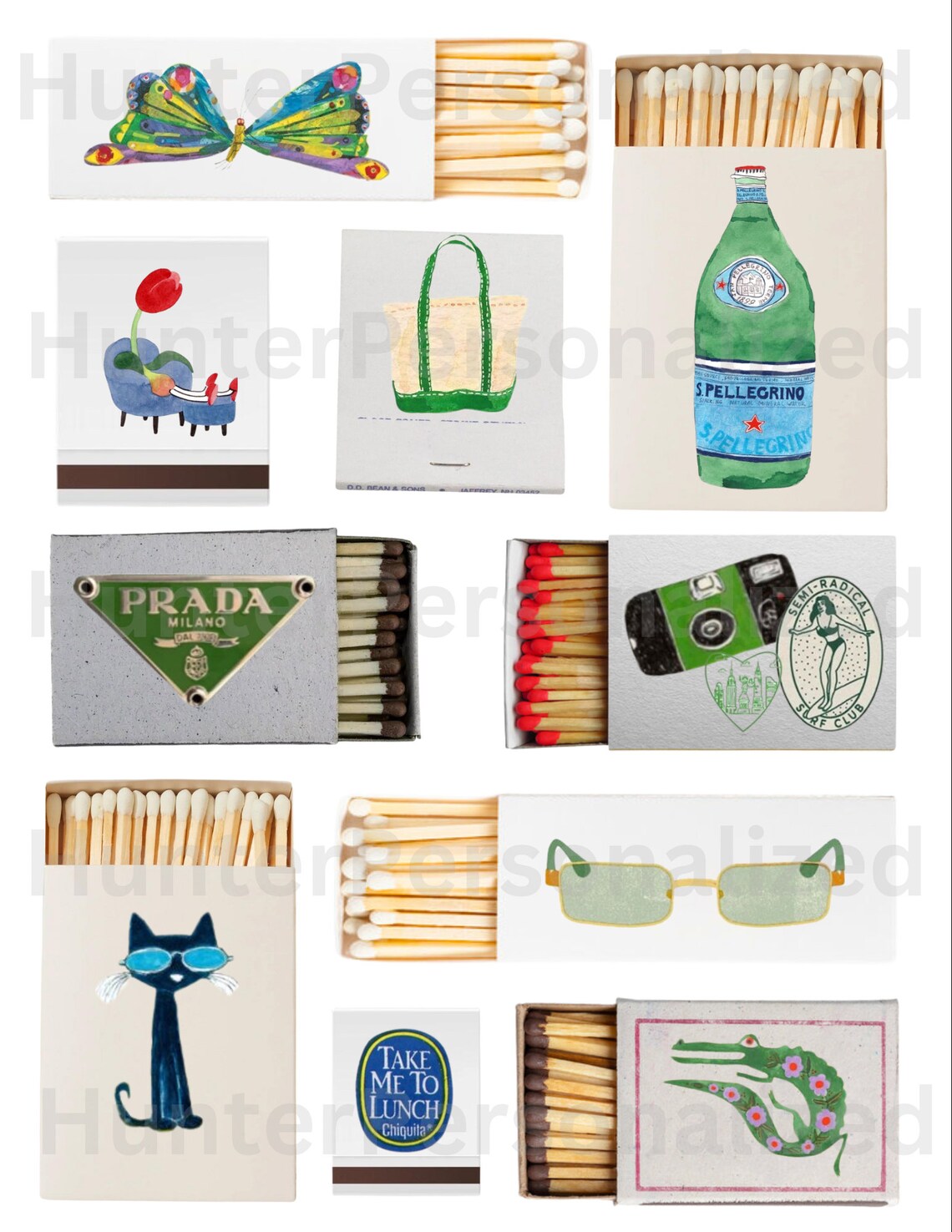 Custom Matchbox Digital Print Files - Etsy