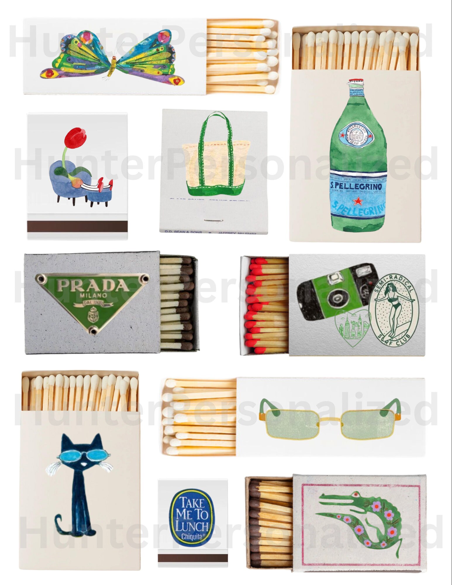 Custom Matchbox Digital Print Files - Etsy
