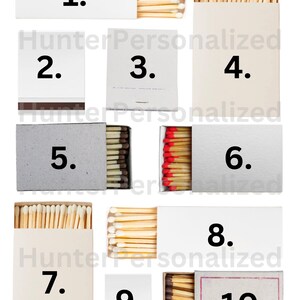 Custom Matchbox Digital Print Files - Etsy