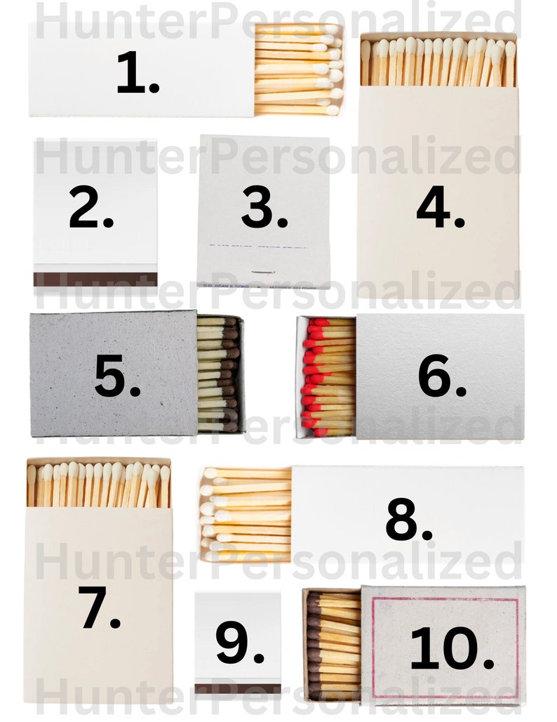 Custom Matchbox Digital Print Files - Etsy