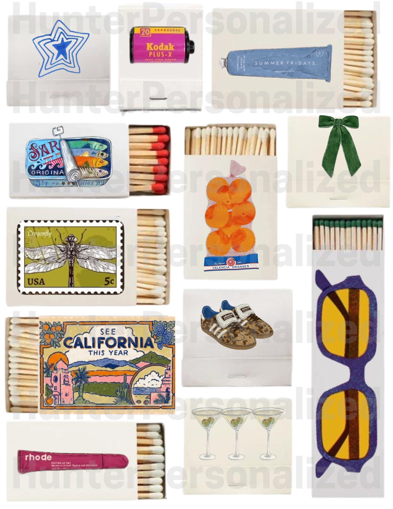 Custom Matchbox Digital Print Files - Etsy
