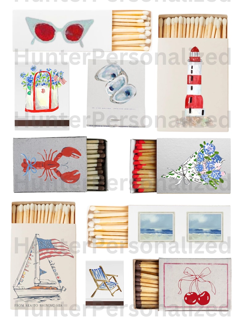 Custom Matchbox Digital Print Files - Etsy