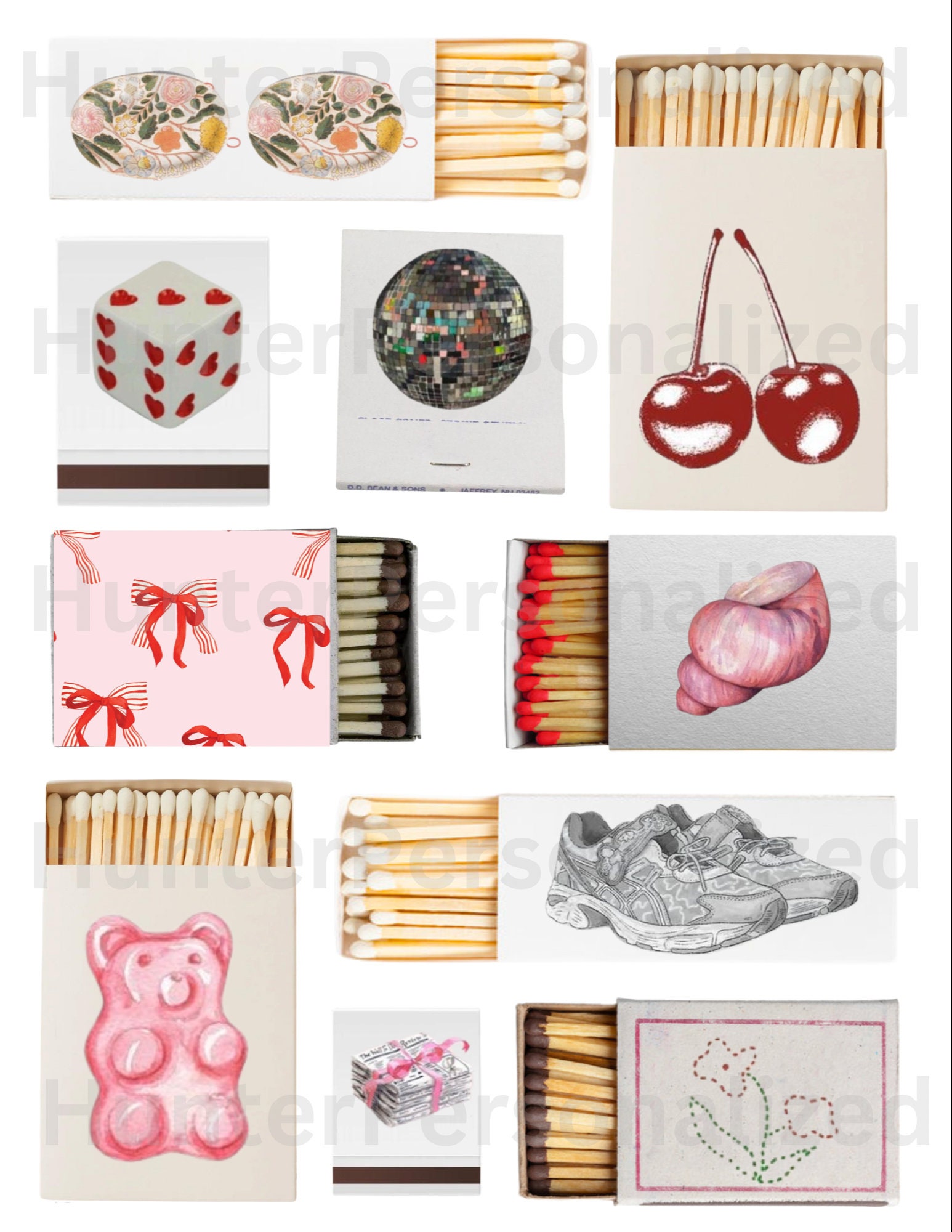 Custom Matchbox Digital Print Files - Etsy